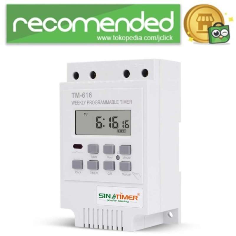 Promo Sinotimer Power Timer Programmable Time Switch Relay 220v 30a Putih Diskon 49 Di Seller