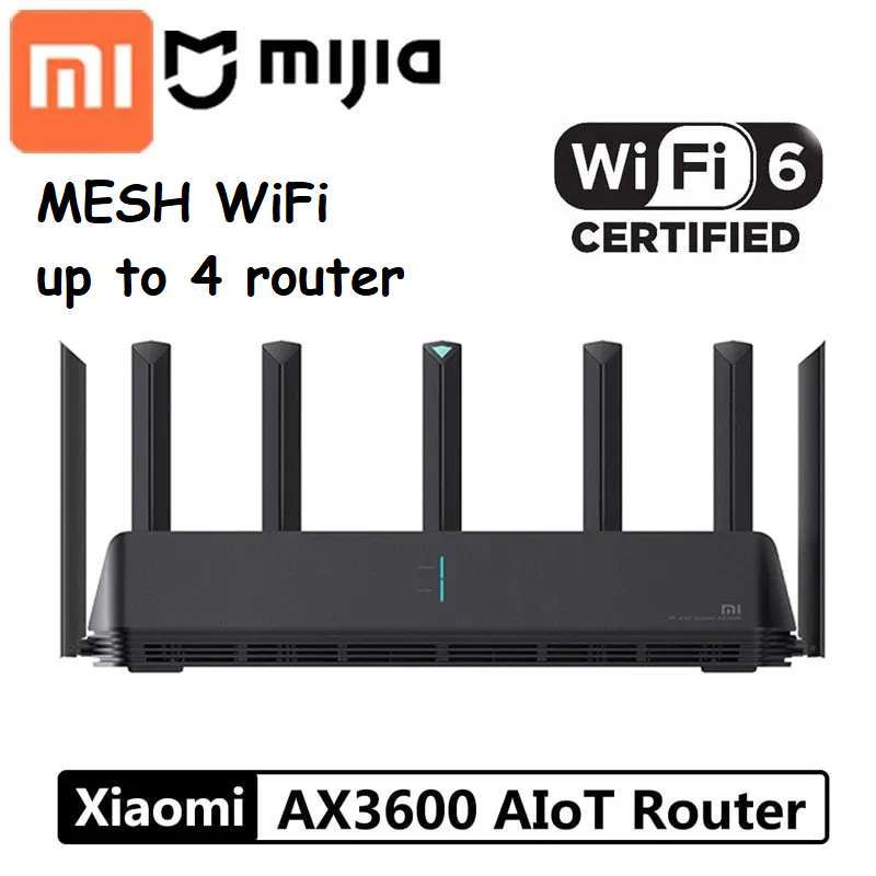 Jual Xiaomi AX3600 MESH Wifi 6 AIoT Gigabit Router Dual Band 6 Core di ...