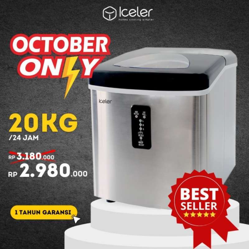 Jual Mesin Es Stainless Steel Es Iceler Batu Kristal 20kg/hari Di ...
