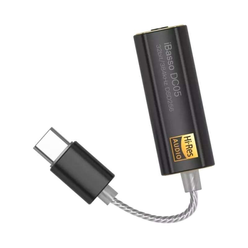 Promo Ibasso DC05 DAC USB Dongle Type C 3.5mm Hi Res MQA DSD Dual ES9219C - Hitam Diskon 12% di ...