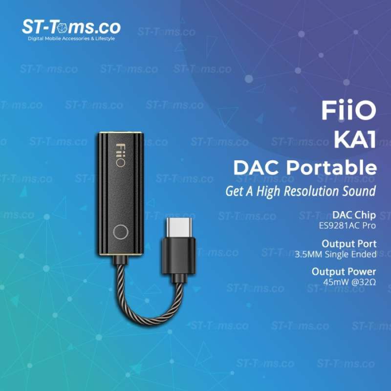 Jual FiiO KA1 Portable Hi-Res USB DAC and Amplifier High Resolution 3.5mm di Seller Kamsahita ...