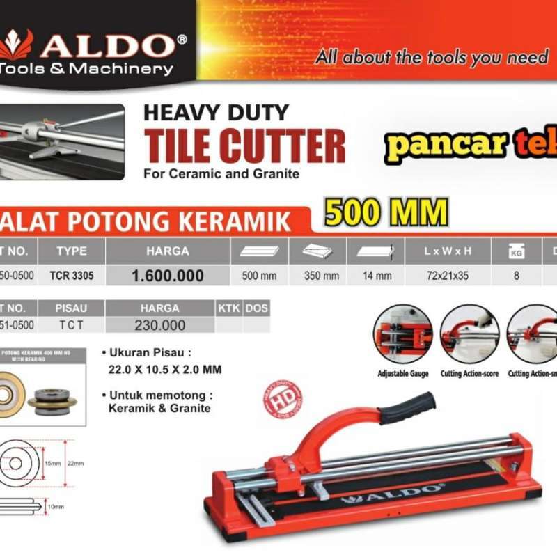 Jual Alat Potong Keramik / Tile Cutter 50cm Di Seller Pancar Teknik ...