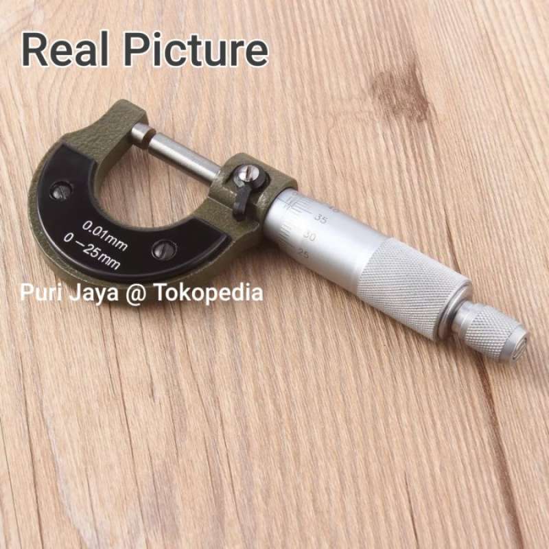 Promo Micrometer Mitutoyo Mikrometer Sekrup Alat Ukur Ketebalan 0-25mm ...