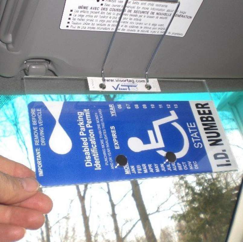 Jual VisorTag Horizontal by JL Safety -Handicapped Placard Cover and ...