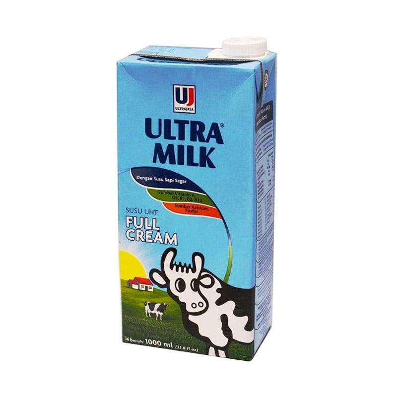 Jual Ultra Plain Biru Susu Cair [1000 mL/ Pack] di Seller Paledir Shop ...