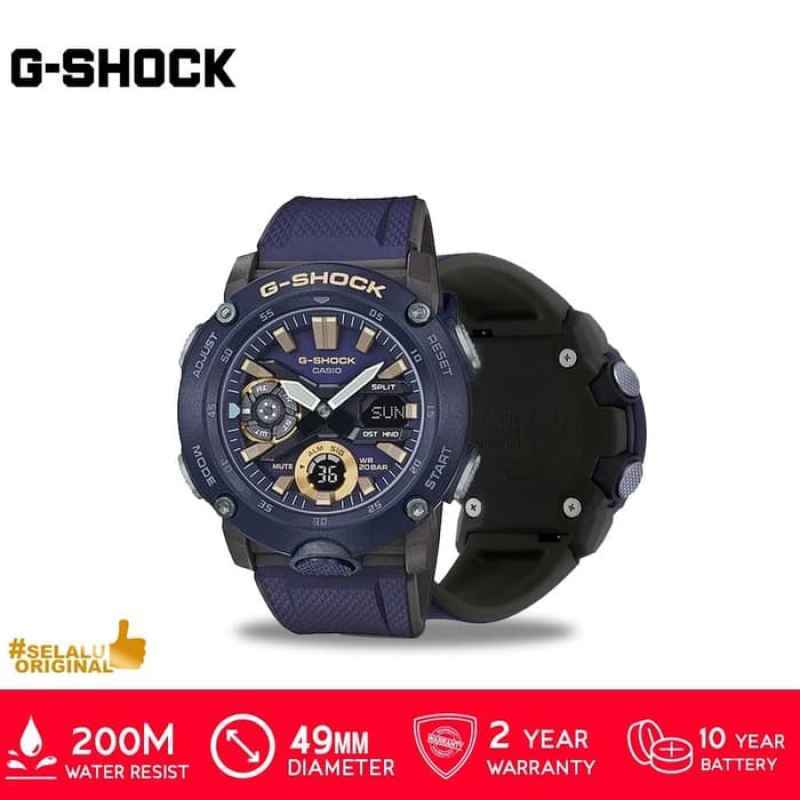 Jual Casio G-Shock GA-2000-2ADR Carbon Core Guard Navy Blue Official ...
