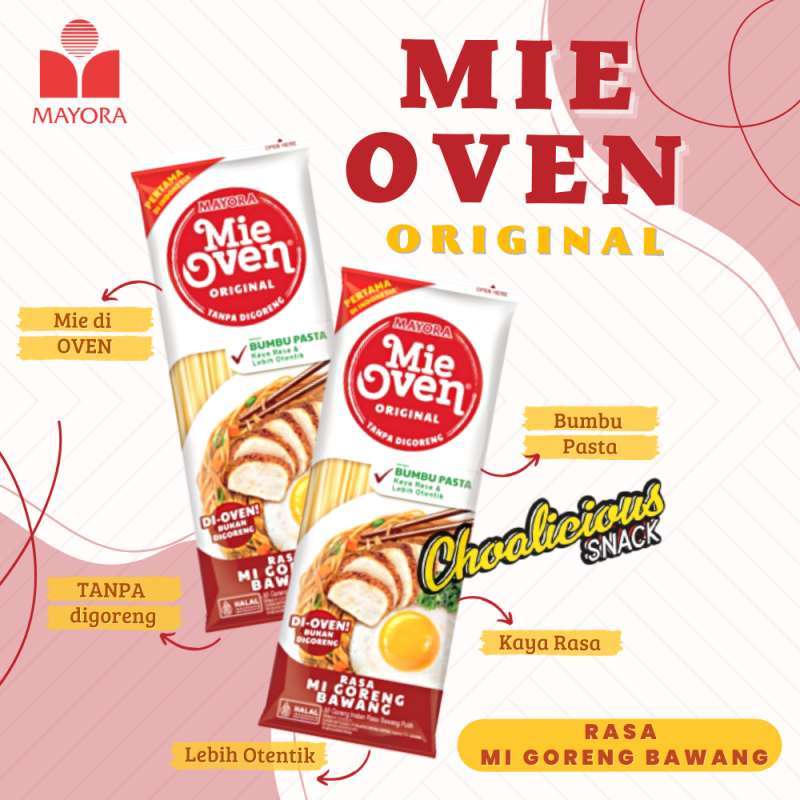 Jual Mayora Mie Oven Mi Instan Goreng Bawang @71 Gram Di Seller ...