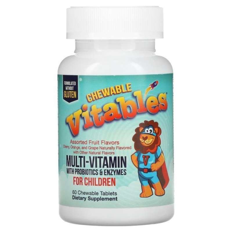 Jual Vitables Chewable Multivitamins With Probiotics & Enzymes 60 Tablets Di Seller Macuma Shop ...