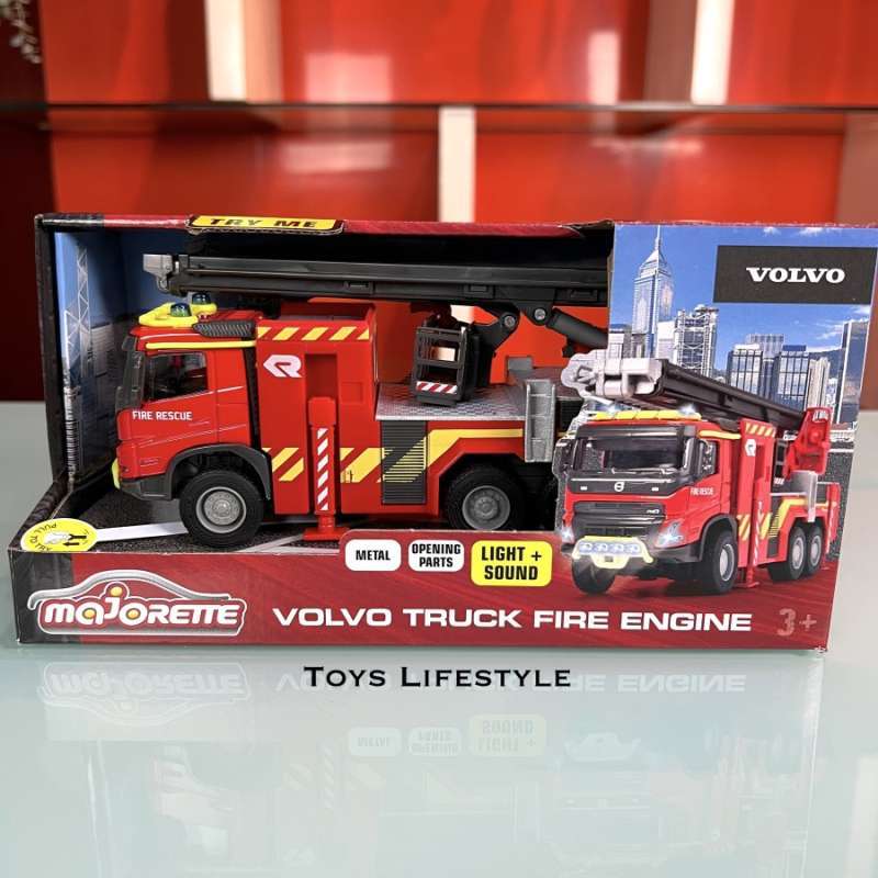 Jual Mobil Majorette Diecast Volvo Truck Fire Engine Rescue (bunyi ...