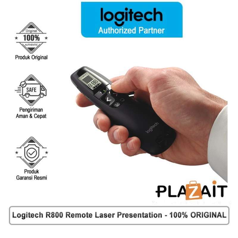 Jual Logitech R800 Wireless Presenter Laser Pointer - 100% Original Di ...