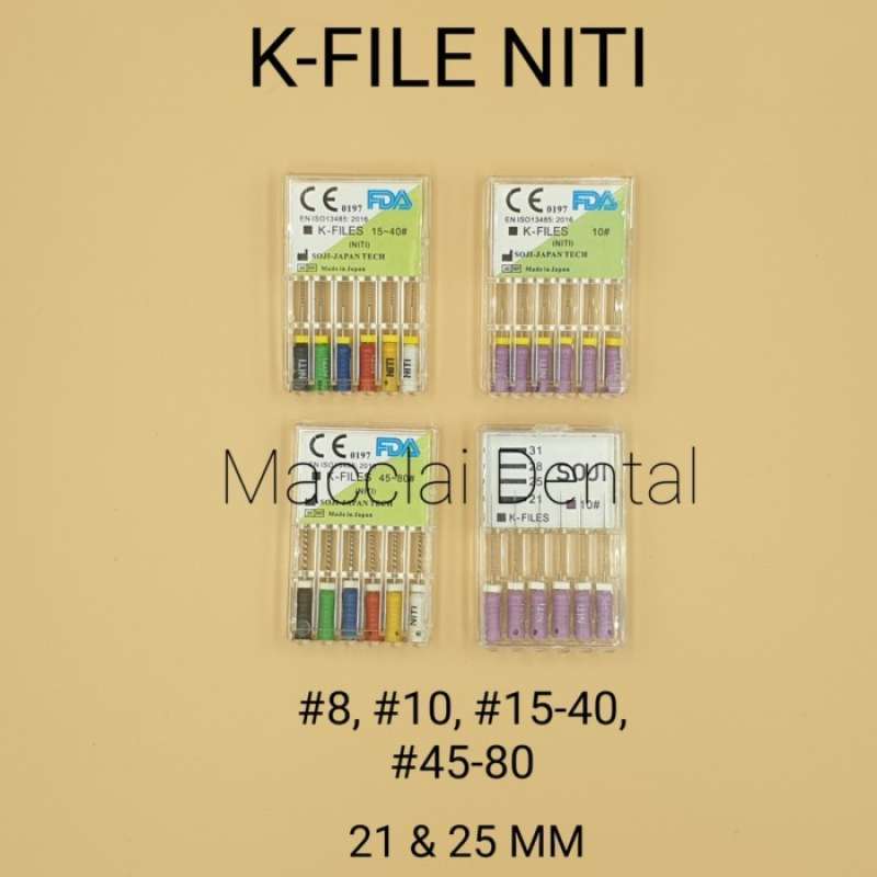 Jual Niti Kfile K-File Nickel Titanium Endo File di Seller INFINITY ...