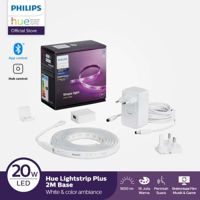 Promo Hue Lightstrip Plus 2M Base Diskon 23% di Seller Thunder Store ...