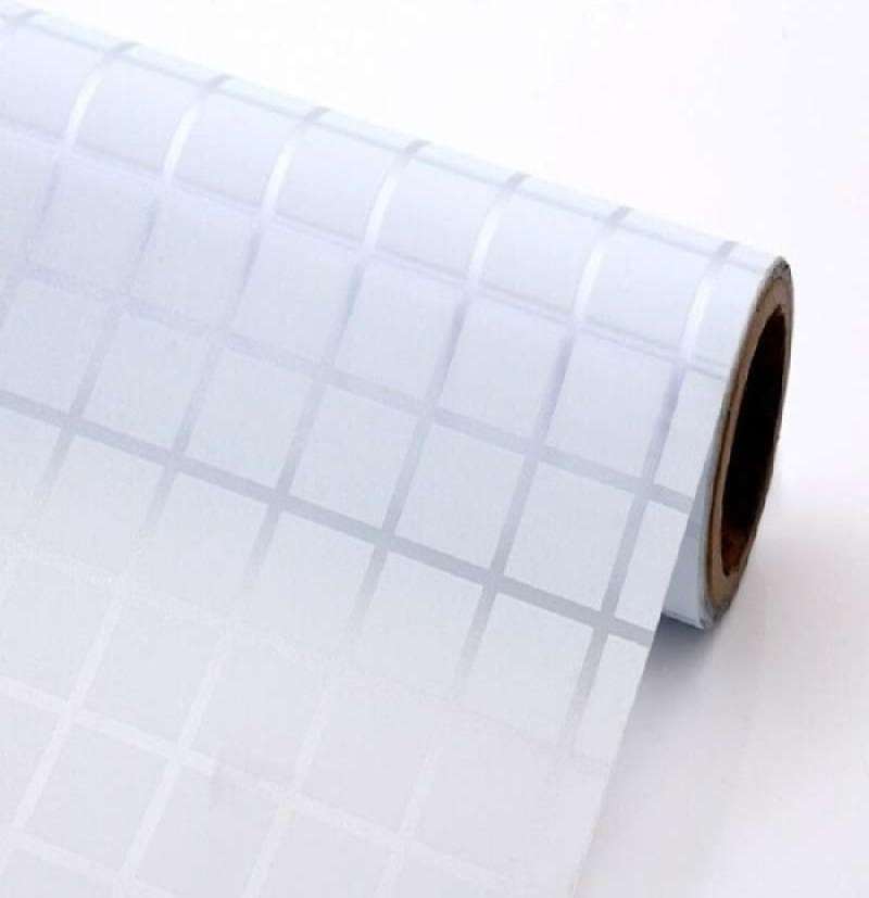 Promo Sticker Jendela /Stiker Kaca Film Motif Kotak Kotak - Putih ...