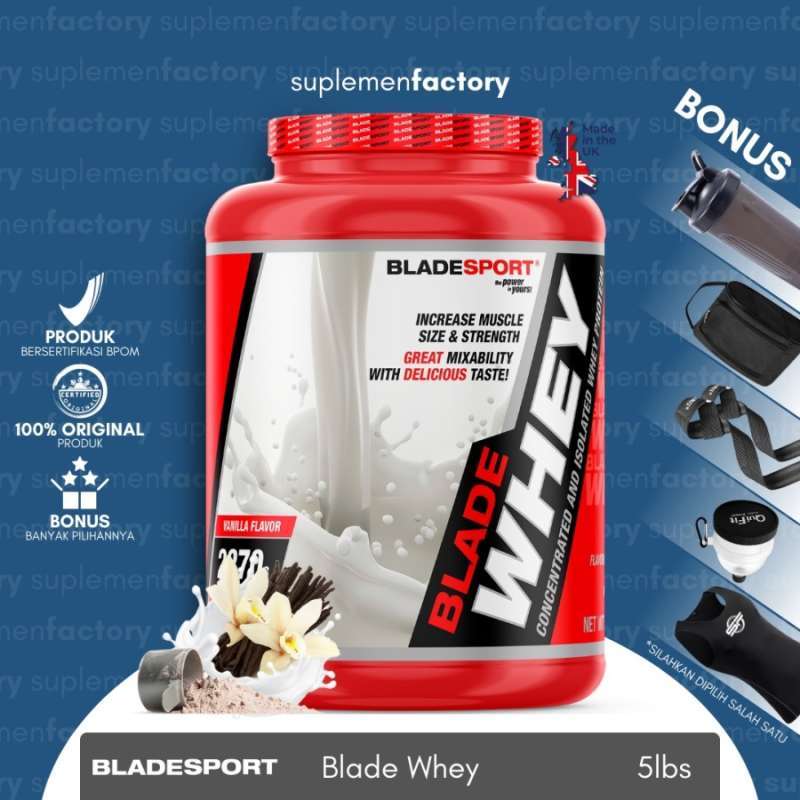 Blade Sport Whey Protein Lengkap Harga Terbaru Mei 2024 | Blibli