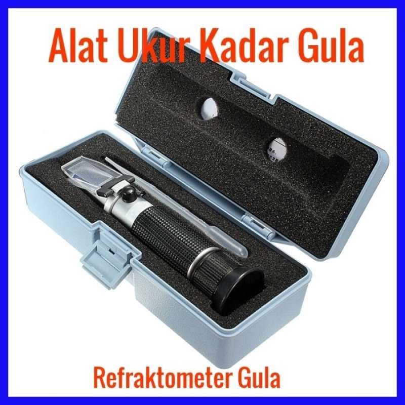 Jual Alat Ukur Kadar Gula Makanan Refraktometer Gula Refractometer ...