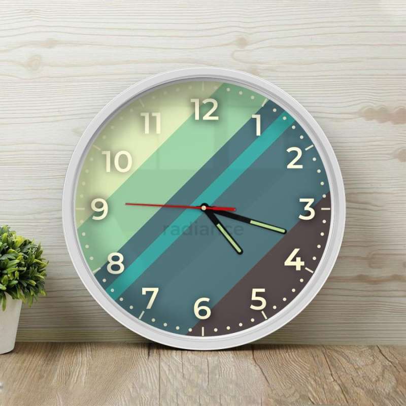 Jual Jam Dinding Motif Warna Minimalis Rj Glow In The Dark Sweep Ada ...