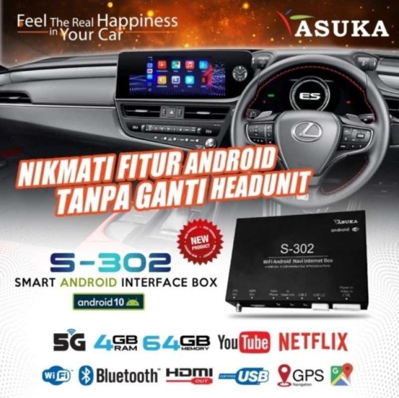 Jual Smart Android Asuka Interface Box S-302 / Android Interface Asuka ...