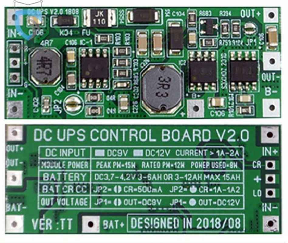 Jual Mini Ups Module Dc 5v-12v Output 9v 12v Lithium 18650 For Router ...