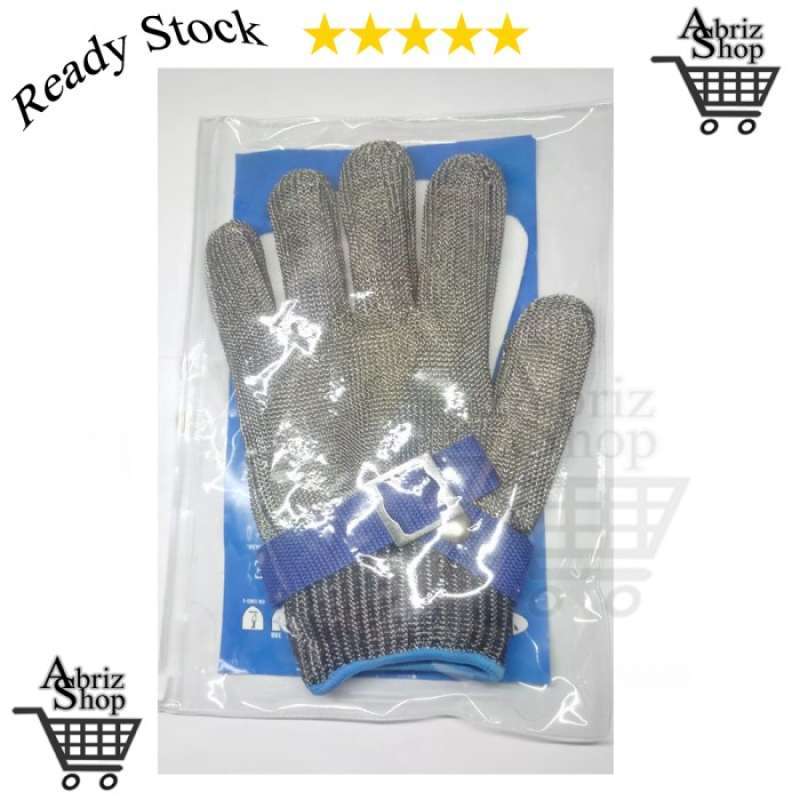 Jual Sarung Tangan Besi Chain Gloves Baja Stainless Safety Sembelih ...