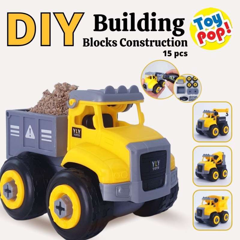 Jual Mainan Edukasi DIY Car Mobil Truck Kuning Bisa Dirakit Sendiri ... Jual Mainan Edukasi DIY Car Mobil Truck Kuning Bisa Dirakit Sendiri ...