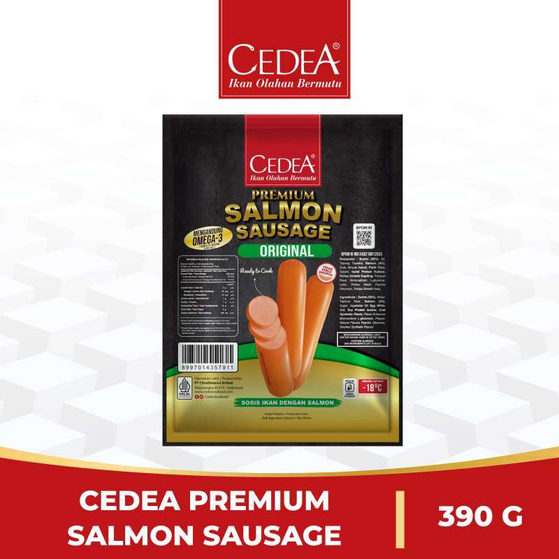 Jual CEDEA PREMIUM SALMON SAUSAGE/ SOSIS SALMON Halal di Seller Cedea ...