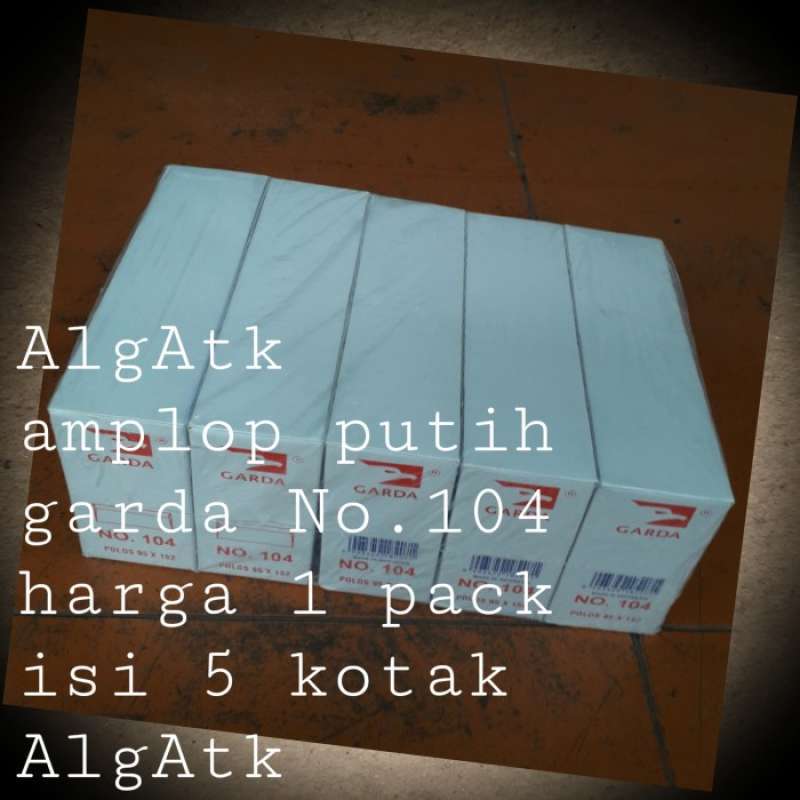 Promo Garda. Amplop Putih Polos No.104. Diskon 35% di Seller Montclair - Kota Depok, Jawa Barat ...