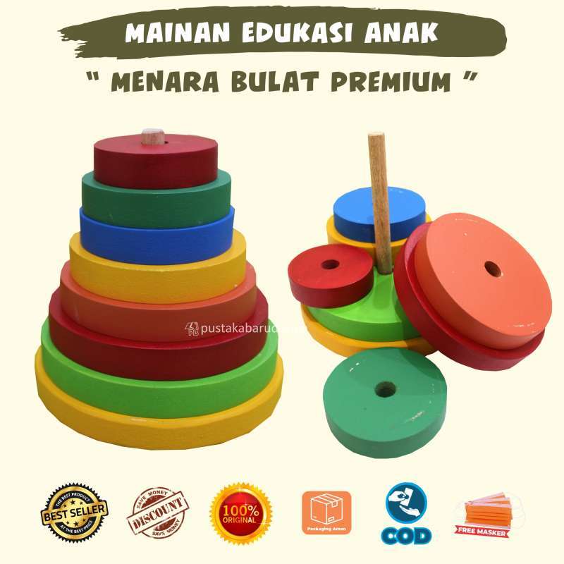 Jual Mainan Edukasi Anak Balok Kayu Alat Peraga Anak Aktif dan Cerdas ...