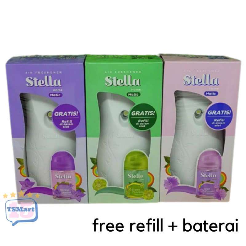 Promo Stella Matic Pengharum Ruangan Semprot Otomatis 225Ml Free Refill ...