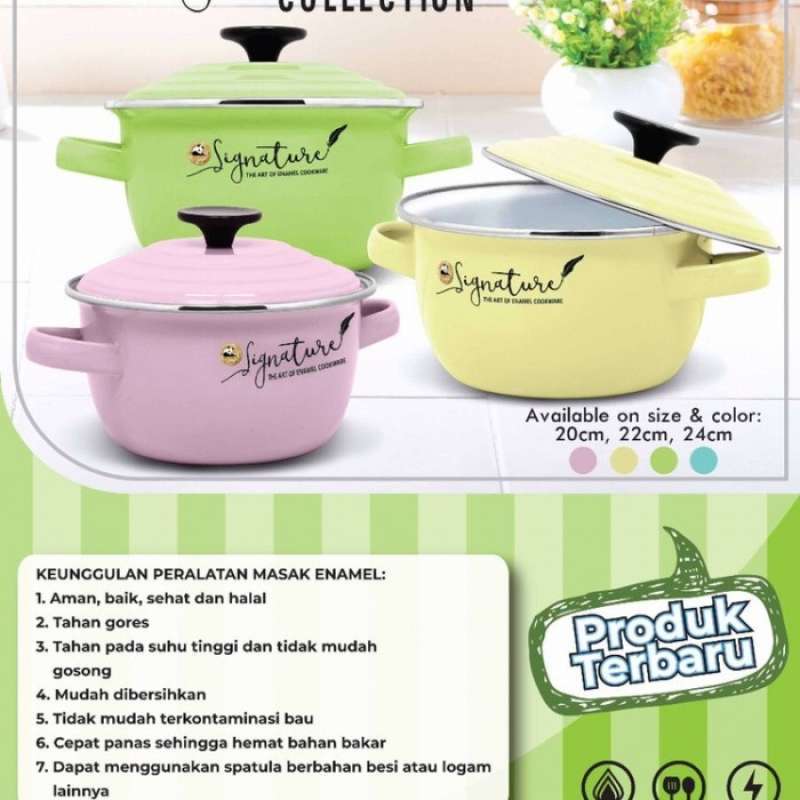 Promo Panci Enamel Signature Collection 26cm Maspion Panda 26 cm Diskon ...