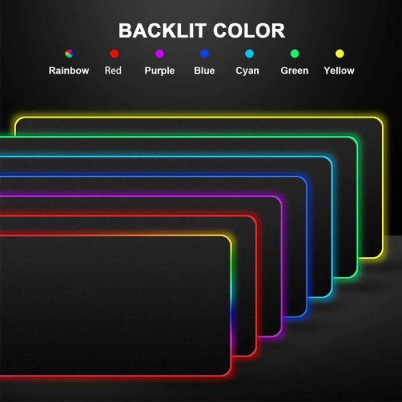 Promo Mouse Pad Gaming RGB Jumbo Besar Lebar Xl LED Panjang 800X300mm ...