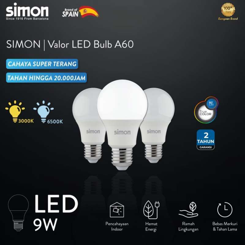 Jual Lampu Simon Led Bulb 9 Watt Di Seller Simon - Duri Kosambi, Kota ...