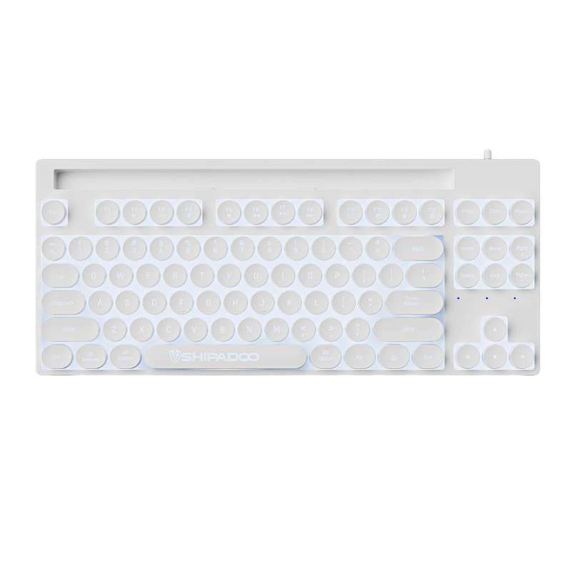 Promo Mechanical Gaming Keyboard Rainbow Backlit for Gamer Office ...