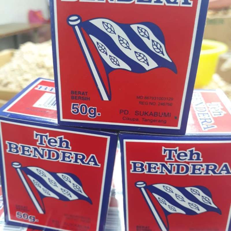 Jual 1 Pak Teh Bubuk Bendera Kotak 10 x 50 gram di Seller Sembako Cece ...