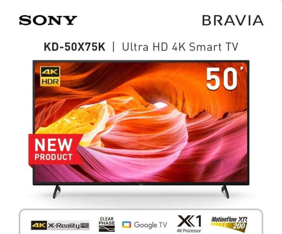 Jual Sony 4K UHD HDR Smart Android TV 50 Inch KD-50X75K / 50X75K di ...