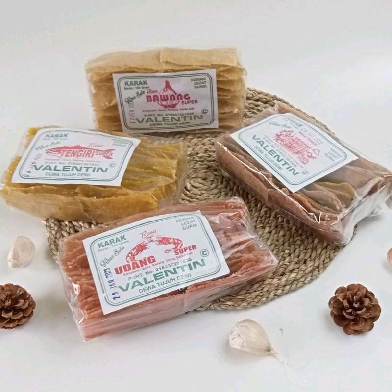 Jual Valentin Kerupuk Karak Khas Solo Mentah Isi 5 Bungkus - Campur di ...