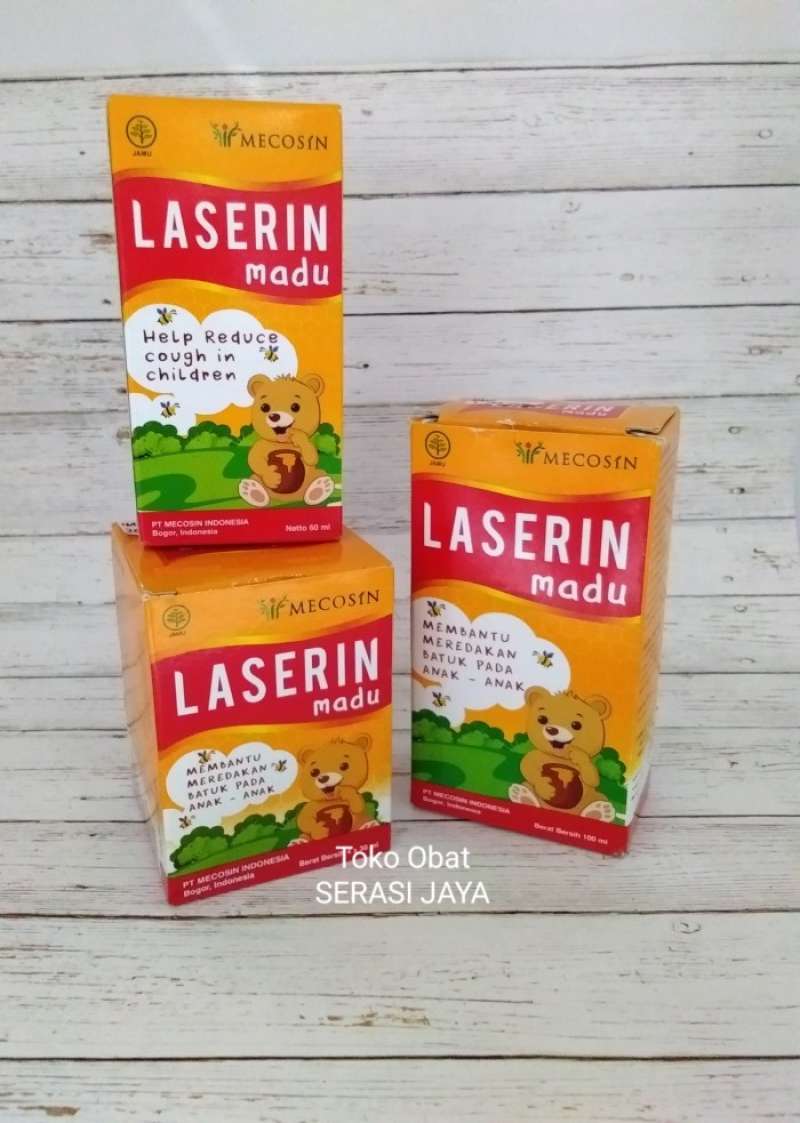 Jual Laserin Madu Box isi 4 botol @ 30ml Obat Batuk Anak & Dewasa di ...