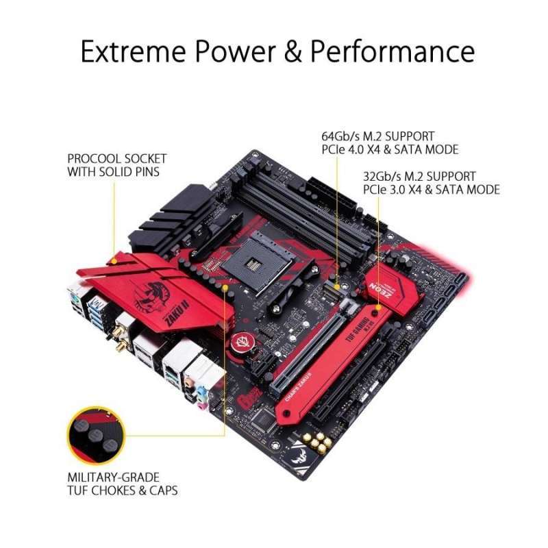 Jual Motherboard ASUS TUF GAMING B550M ZAKU II Edition Wi-Fi [Ryzen AM4 ...