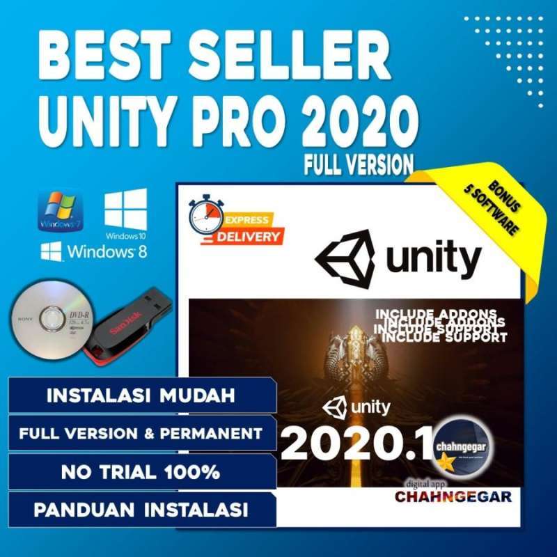 Promo Software Unity Pro 2020 Terbaru Full Version Game Engine 3d ...
