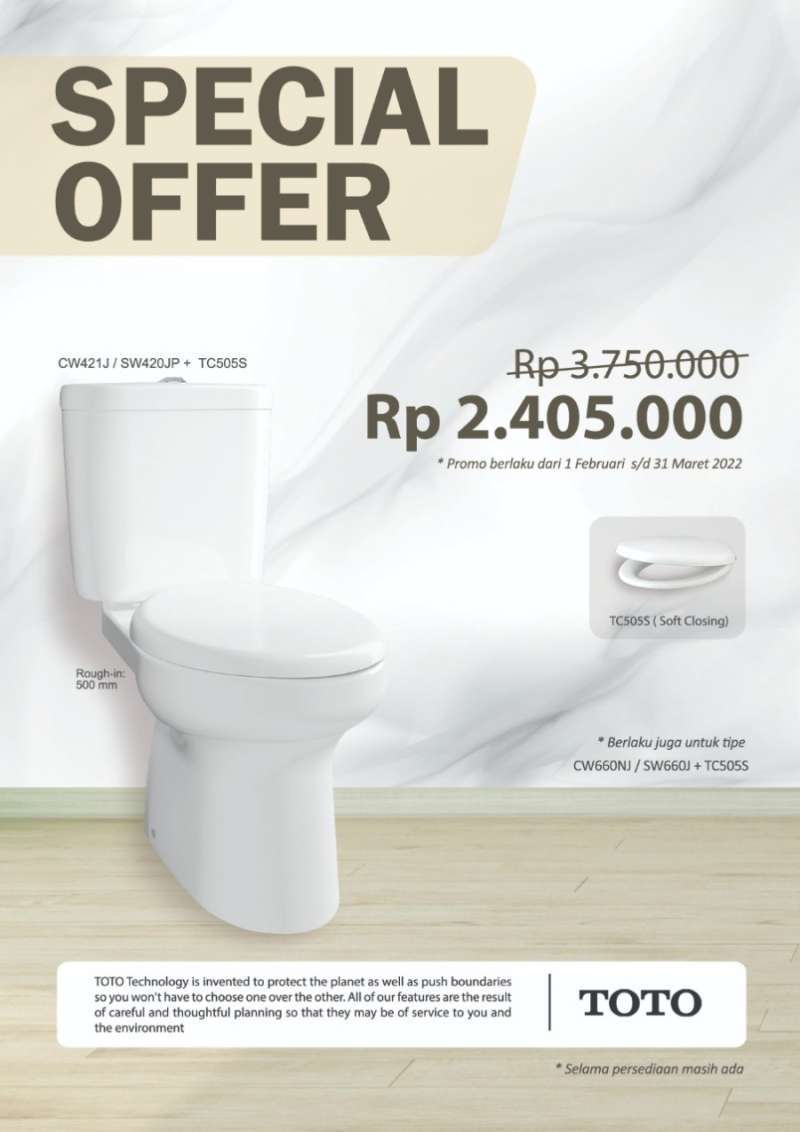 Jual Kloset Duduk Toto Cw421 Original Murah - Harga Diskon Maret 2024 ...