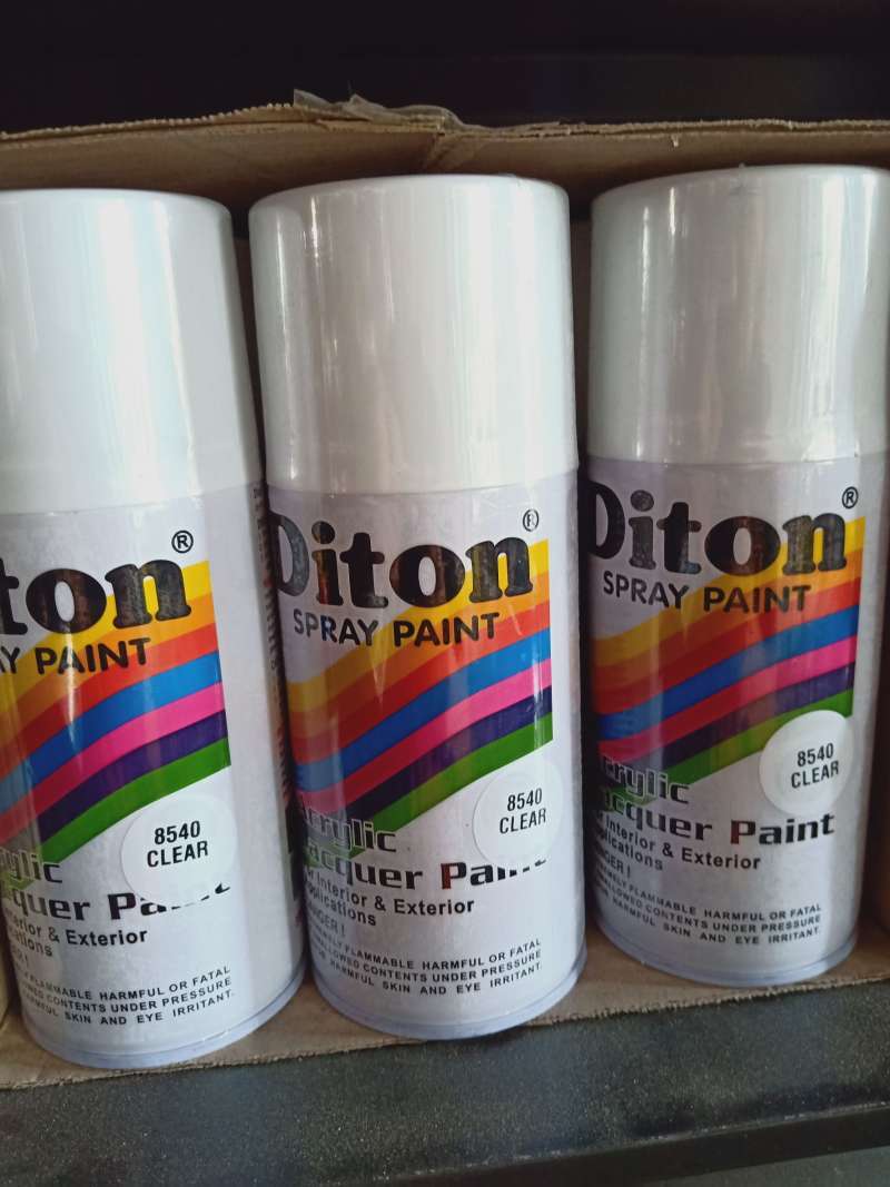 Jual Diton 8540 clear Vernis bening cat semprot isi 150cc - Clear di ...