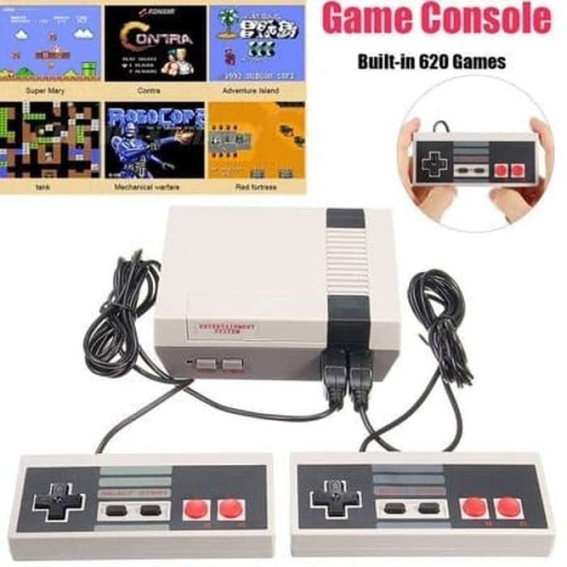 Promo NINTENDO NES CLONE 620 GAME RETRO MINI GAME BUILT IN 620 CLASSIC ...