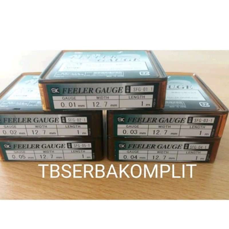 Jual Feeler Gauge Sfg-04 0.04mm X 1m Niigata Seiki Sk Japan Feeler Gage ...