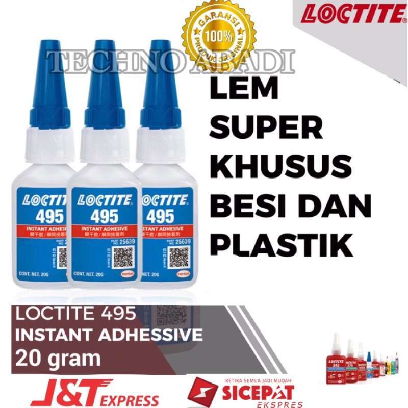 Promo Loctite 495 20Gr - Lem Kuat Material Loctite 495 20 Gram Original ...