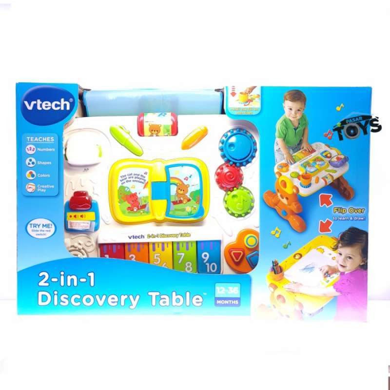 Promo VTech 2-in-1 Discovery Table Learning and Drawing All In One ...