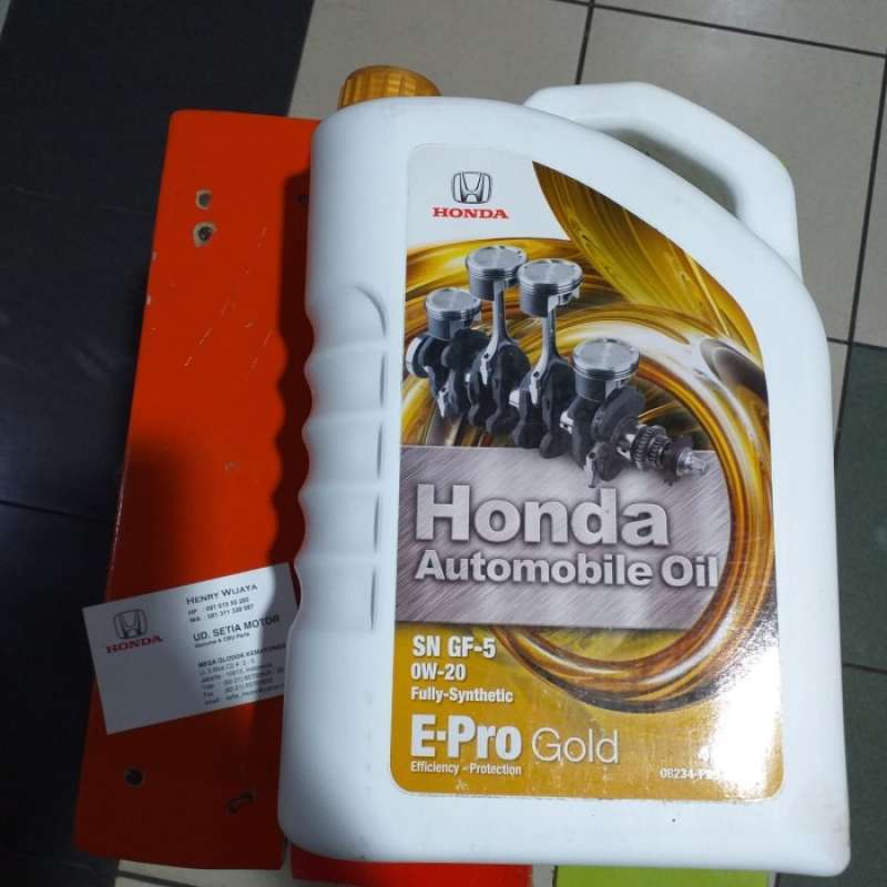Jual Oli mesin 4L E-Pro EPro Gold 0W-20 Fully-Synthetic Honda kemasan galon di Seller Mqueen ...