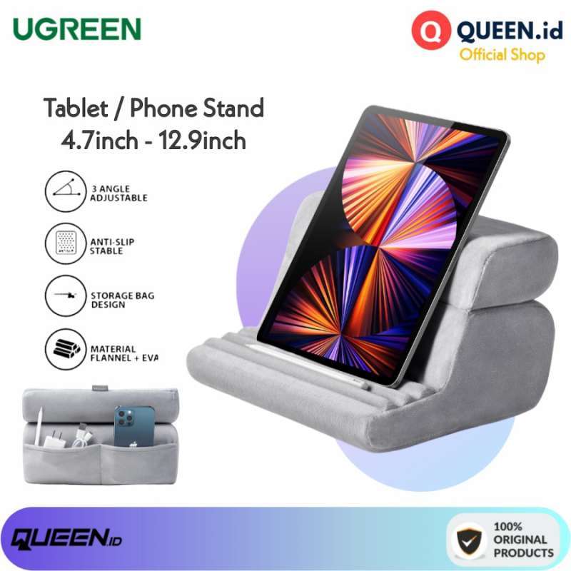 Promo Ugreen Tablet Phone Stand Holder Pillow 4 - 12.9inch Anti Slip ...