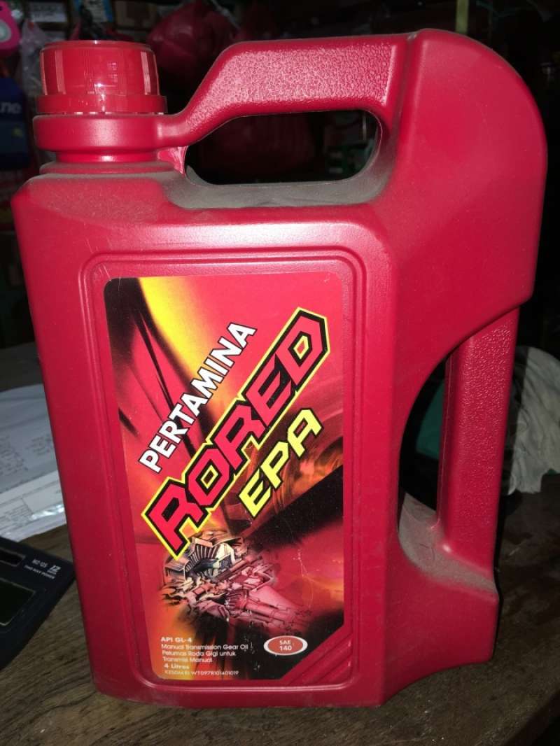Jual 1 Galon Oli Transmisi Gardan Pertamina Rored EPA 140 (4 Liter) di ...