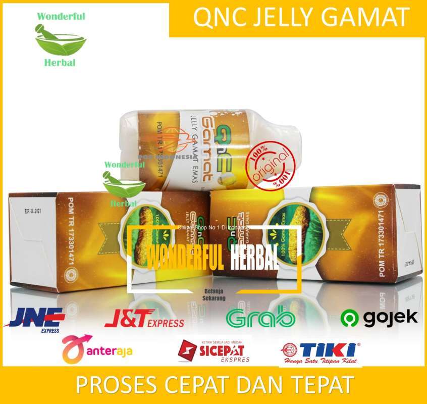 Jual Obat Herbal Qnc Jelly Gamat Dari Ekstrak Teripang Emas Murni Asli ...