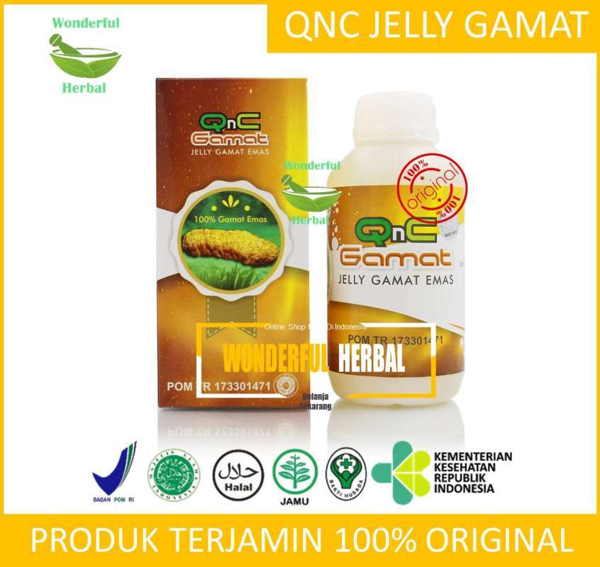 Jual Obat Herbal Qnc Jelly Gamat Dari Ekstrak Teripang Emas Murni Asli ...