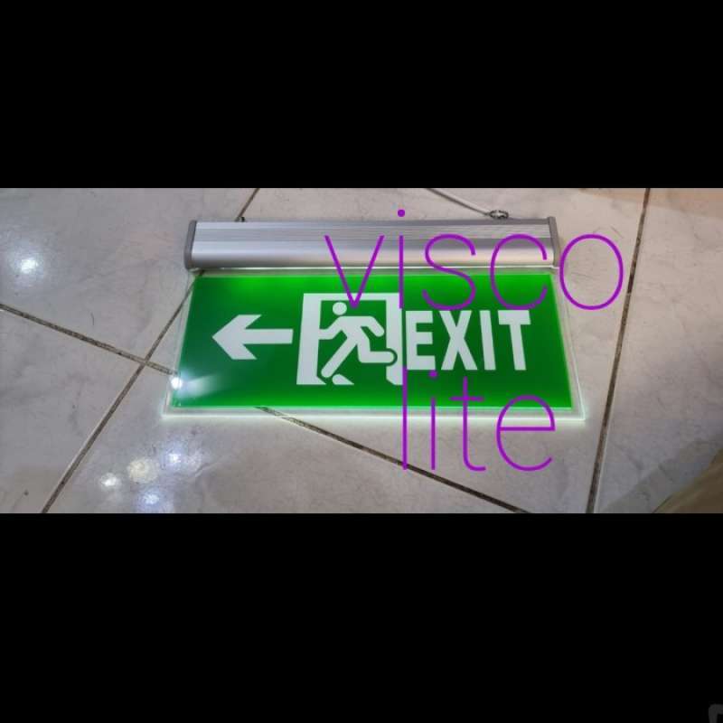 Promo Emergency Exit Orang Lari 5Watt 5W Exit Gantung Acrylic 5 Watt ...